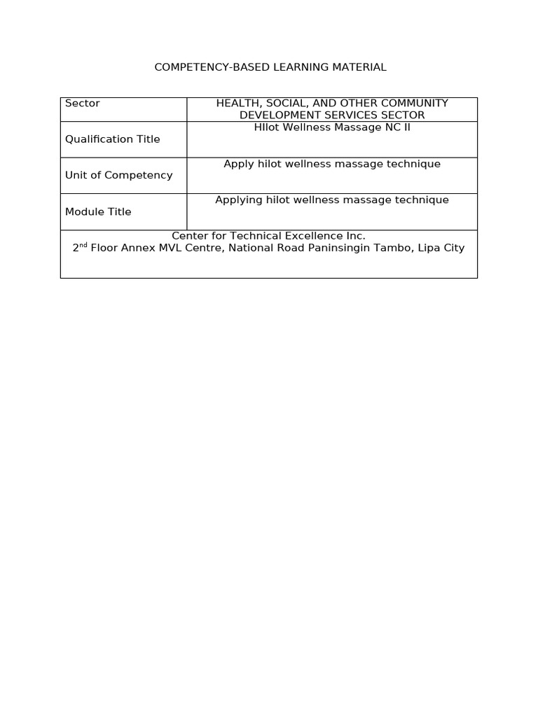 CBLM | PDF | Neck | Human Leg