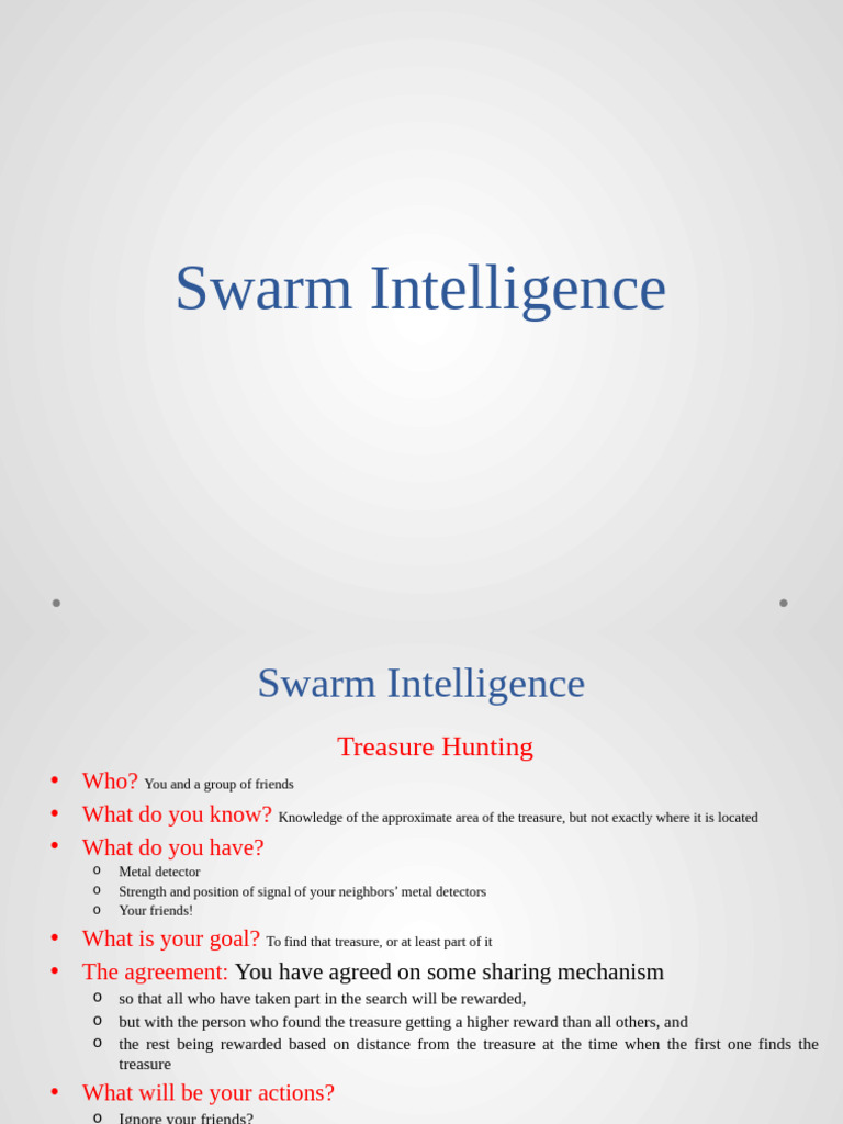 Swarm Intelligence and Optimization Techniques | PDF | Applied ...