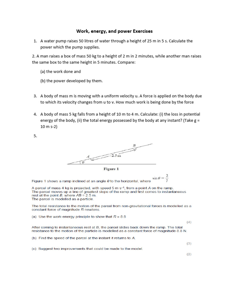 Work, Energy, Power | PDF