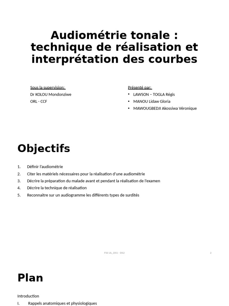 Audiométrie tonale : guide pratique et interprétation | PDF | Système auditif | Audition
