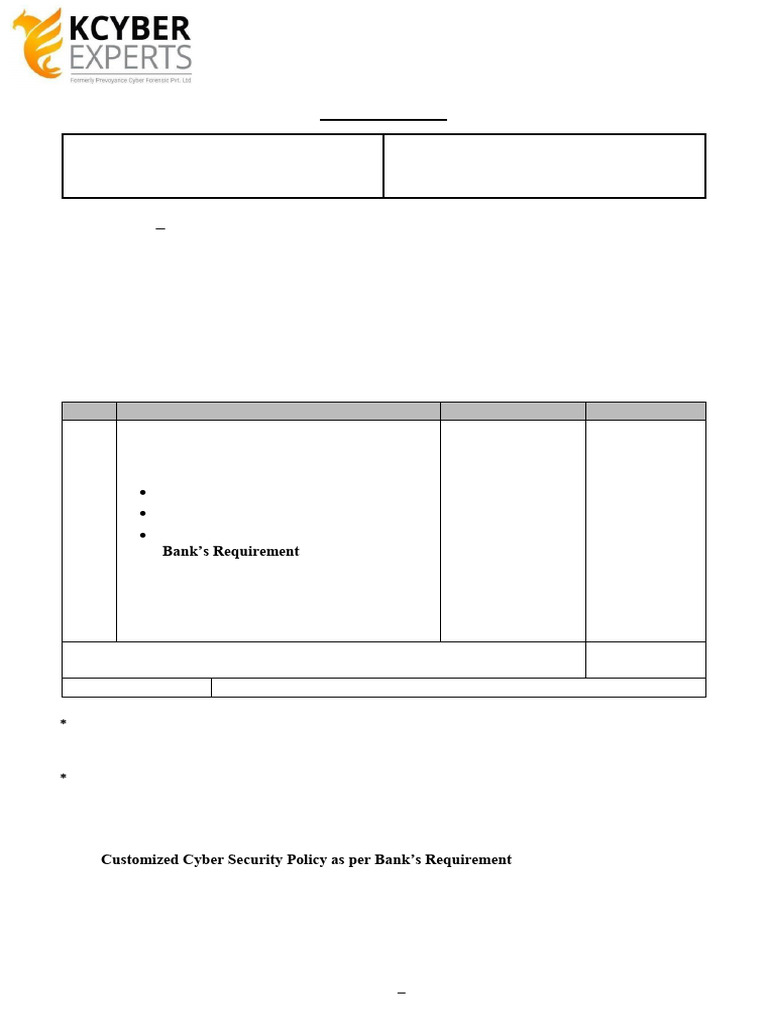 46 Quotation & Scope of Work For Gap Assessment Audit - Shriram Bank ...