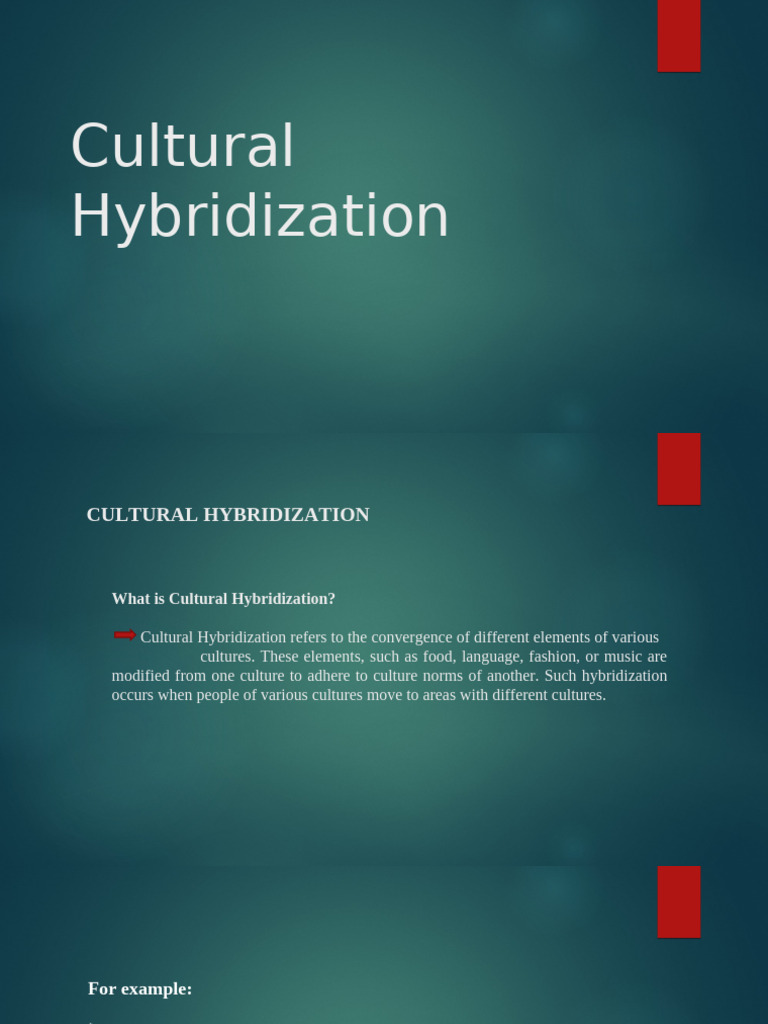 Cultural Hybridization | PDF