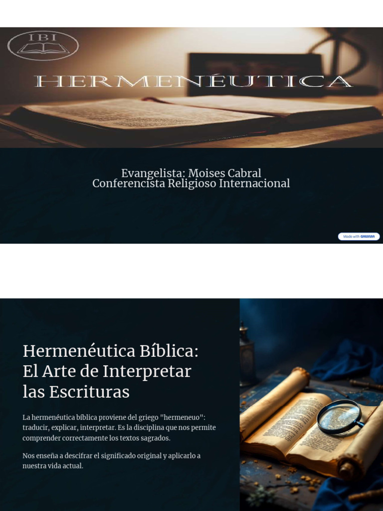 HERMENEUTICA, EL ARTE DE INTERPRETAR LAS ESCRITURAS | PDF | Hermenéutica | Biblia