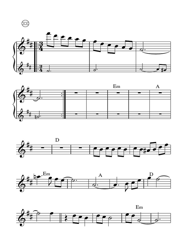 JE SUIS MALADE - Full Score | PDF