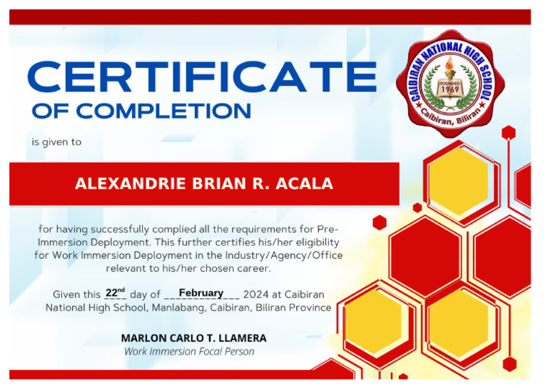 PIOS Certificate | PDF