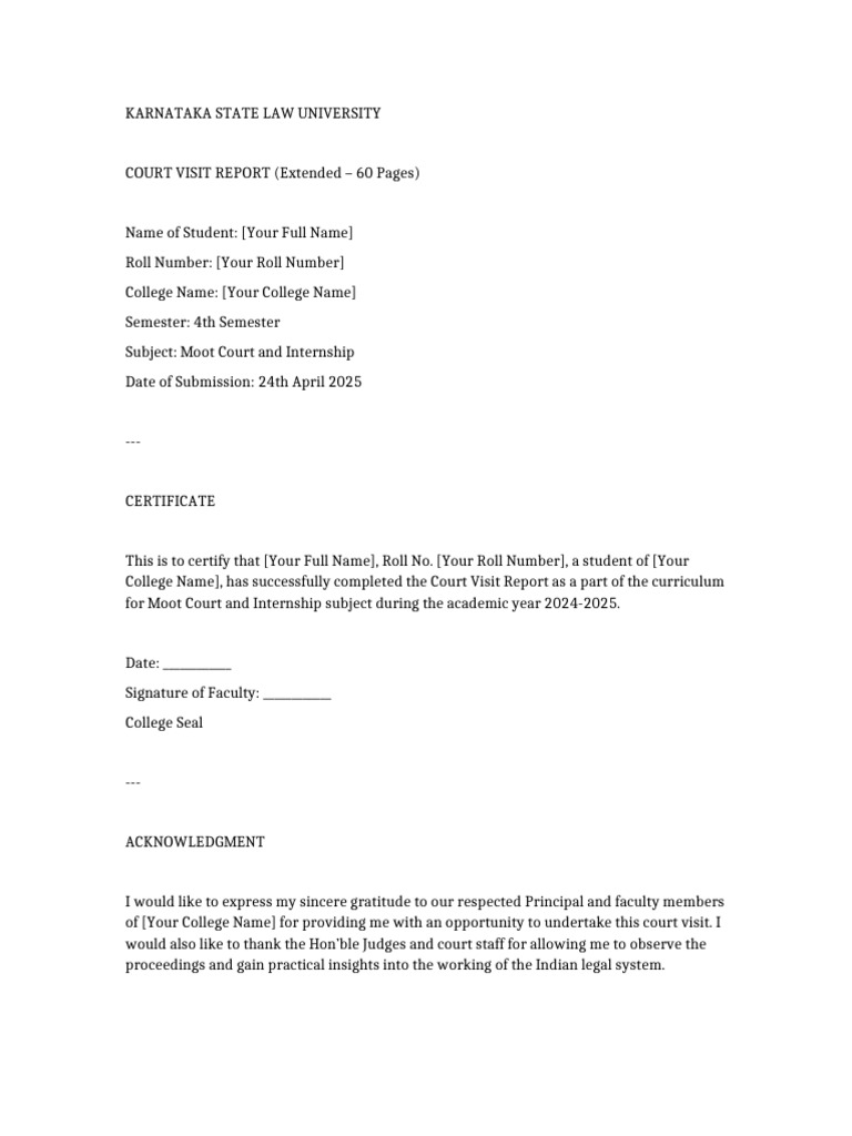 KSLU Court Visit Report Extended | PDF