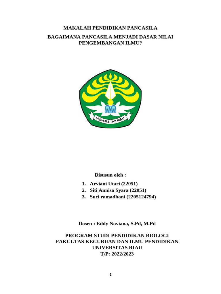 Kel 13 Makalah Pend. Pancasila | PDF