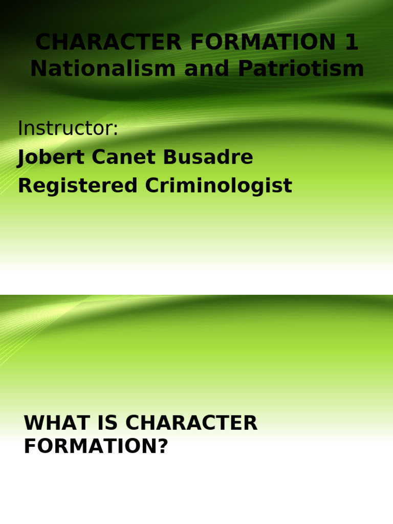 Character Formation | PDF | Justice | Crime & Violence