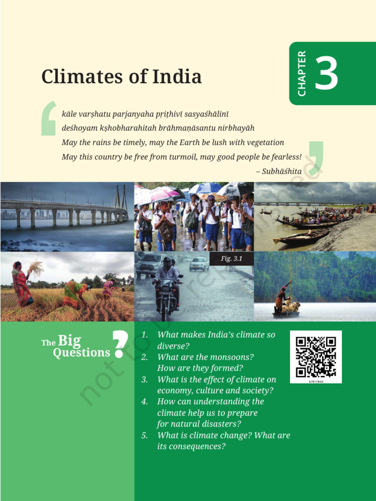 Class 7 SST Chapter 3 | PDF | Monsoon | Rain