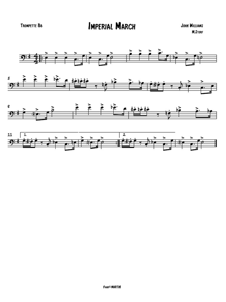 Imperial March Trombone | PDF