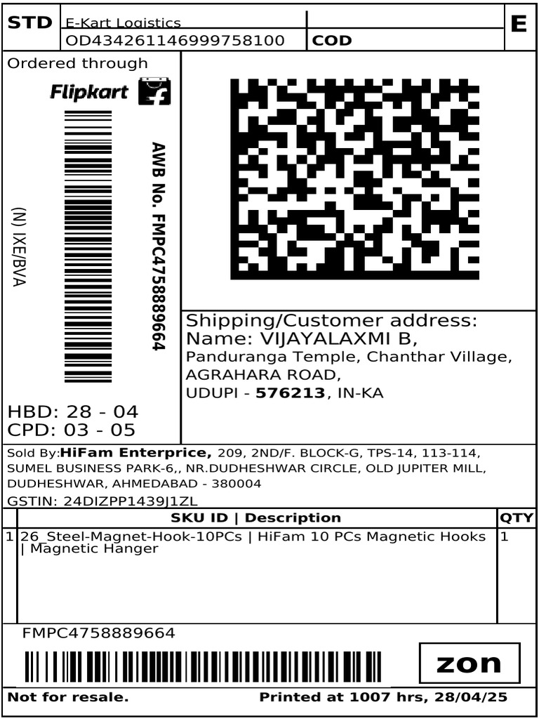 HiFam E-Kart Order Details | PDF | Government Of India | Governance