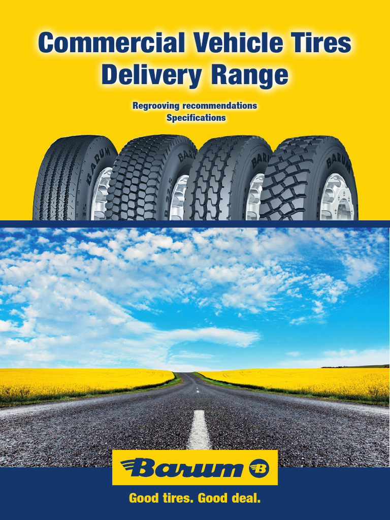 Barum Commercial Vehicle Tire Specs | PDF | Semi Trailer Truck | Tire