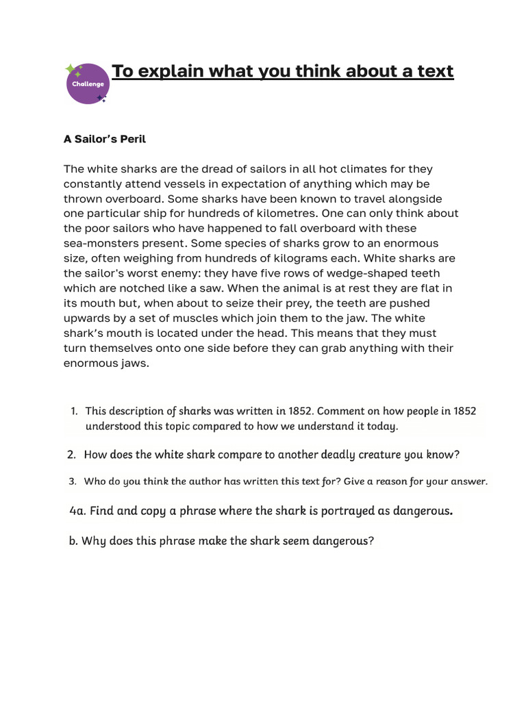 Challenge - A Sailor's Peril | PDF