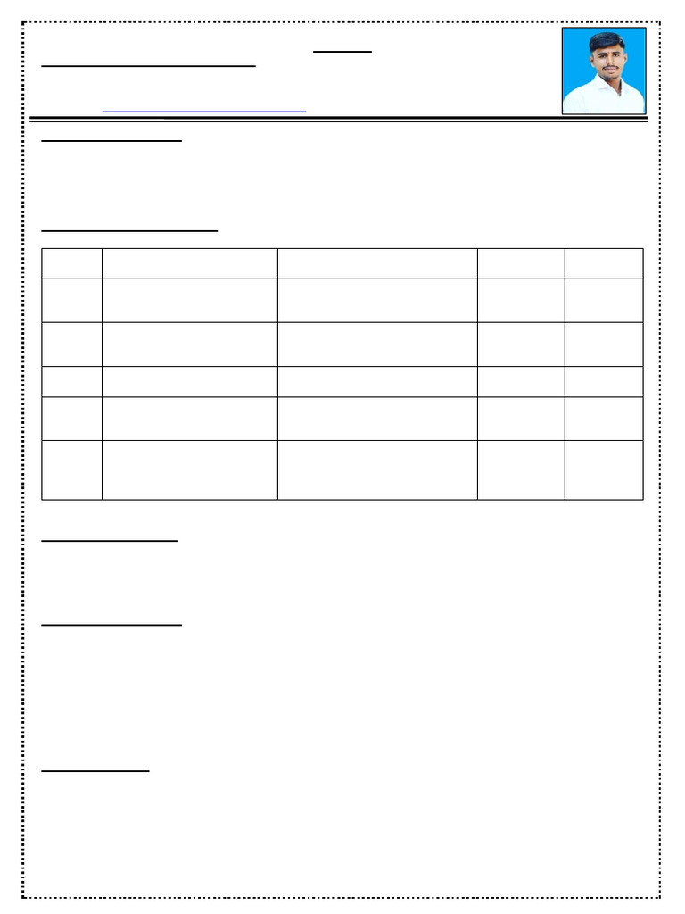 Bachkar Prashant Resume 1 | PDF