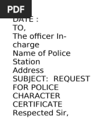 For Police Verification Following Details Required | PDF