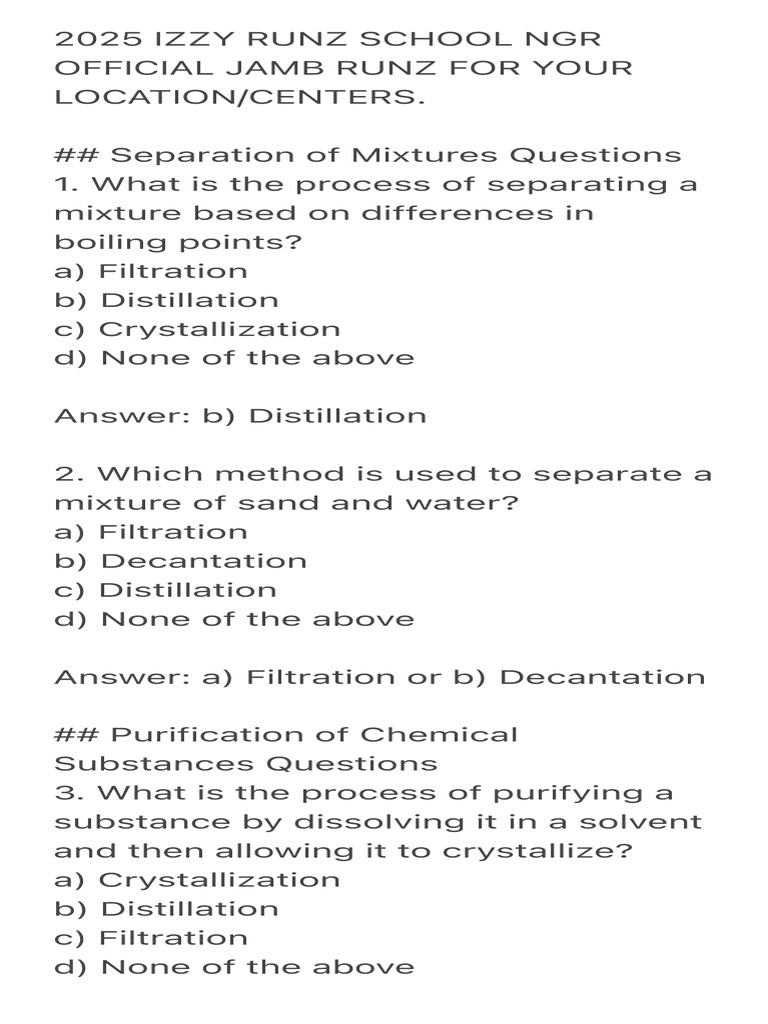 2025 Izzy Runz Chemistry | PDF | Acid | Chemical Bond
