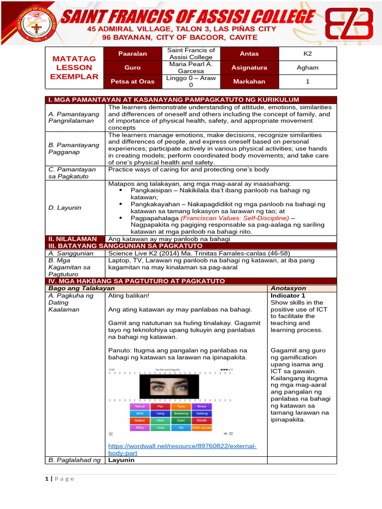 MATATAG+Lesson+Exemplar+GARCESA (AutoRecovered) (AutoRecovered) | PDF