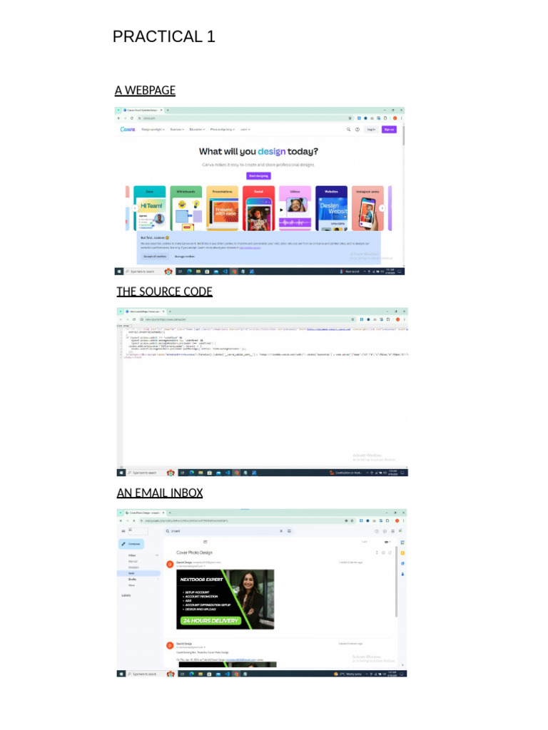 HTML Code Examples and Outputs | PDF