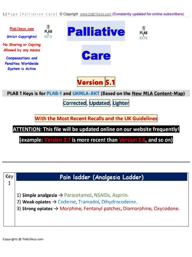 Palliative Care | PDF