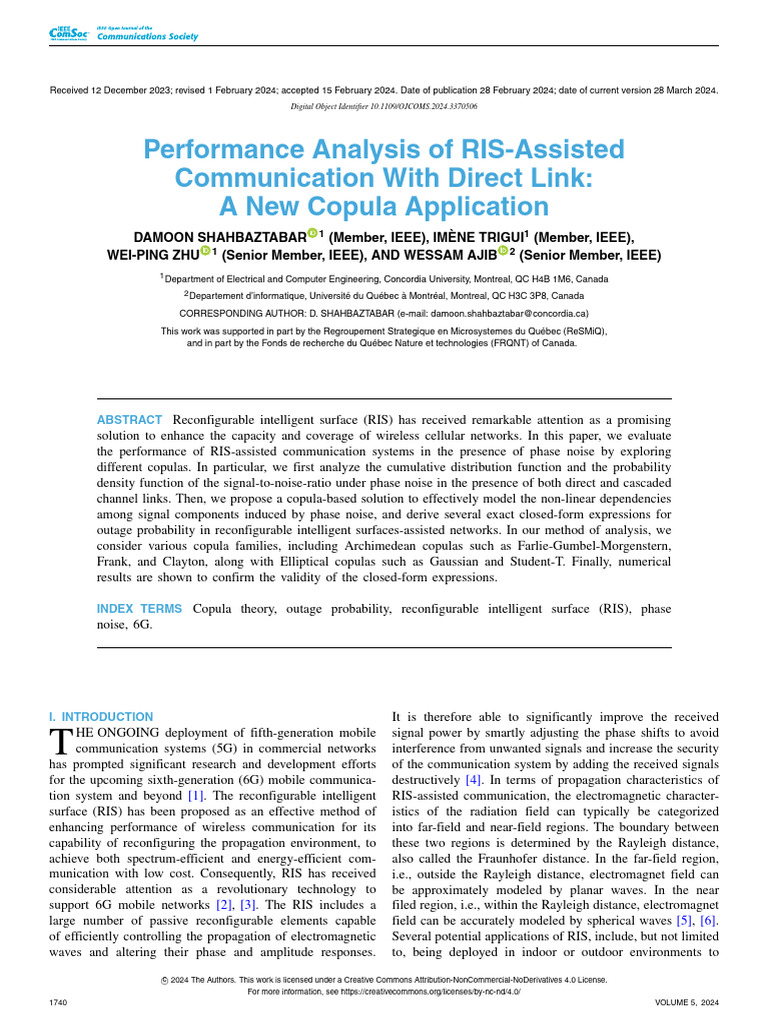 Performance Analysis of RIS-Assisted Communication With Direct Link A ...