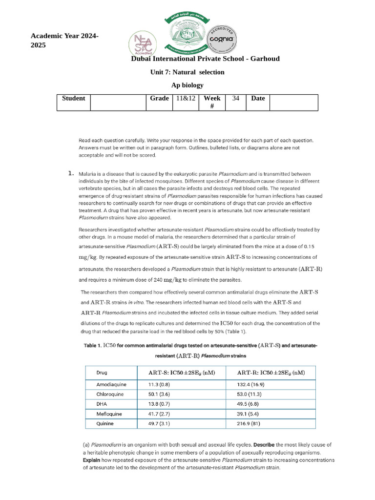 unit 7 worksheet frq | PDF