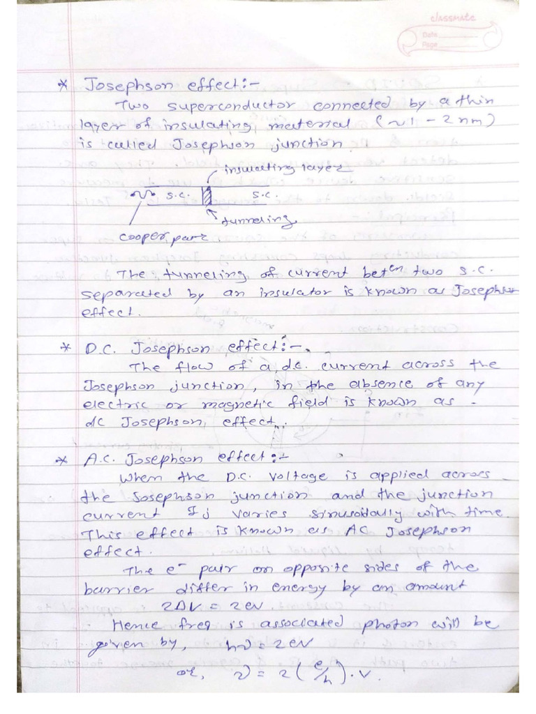 Josephson Effect & SQUID | PDF