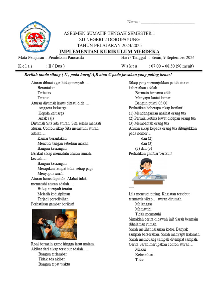 Mematuhi Aturan di Rumah | PDF