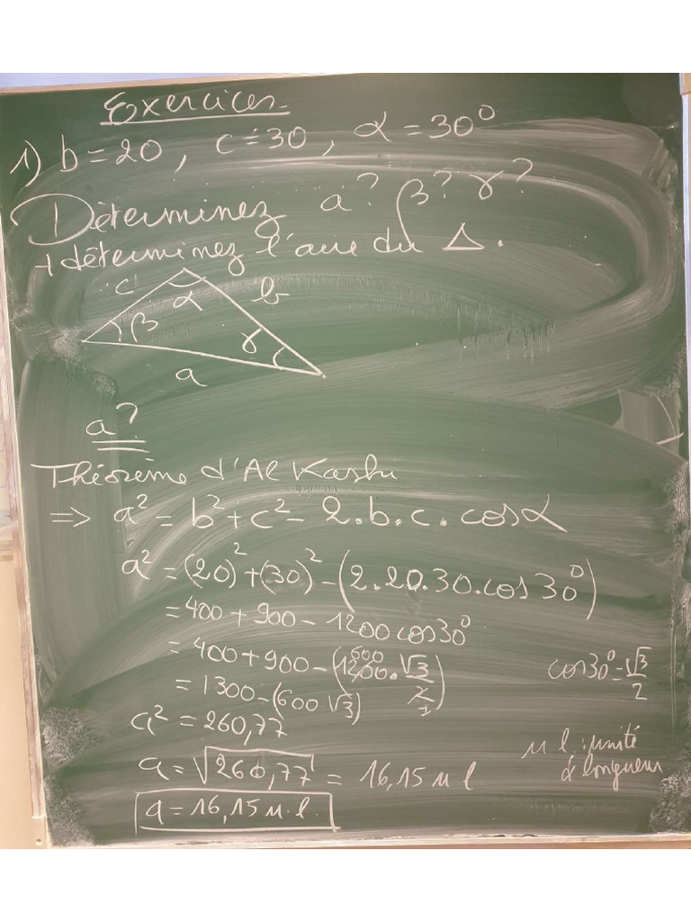 15 Exercice 1 Triangle QCQ Tableau | PDF
