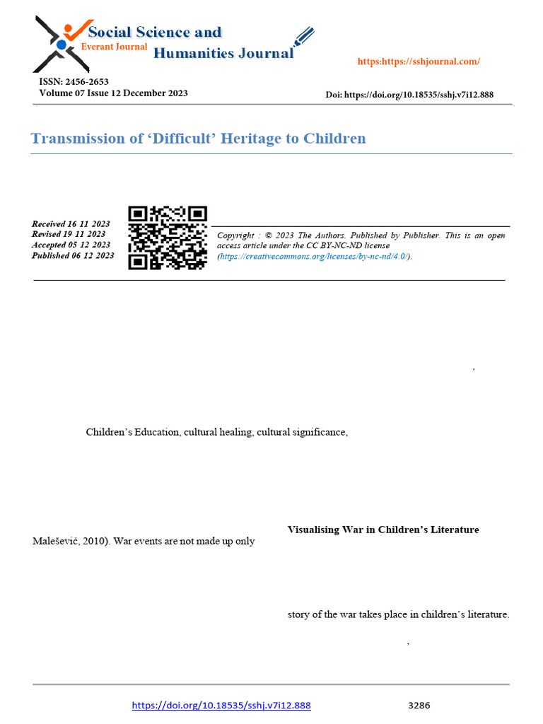 Rosato (2023) Navigating Trauma Narratives. The Role of Museums in the Transmission of ...