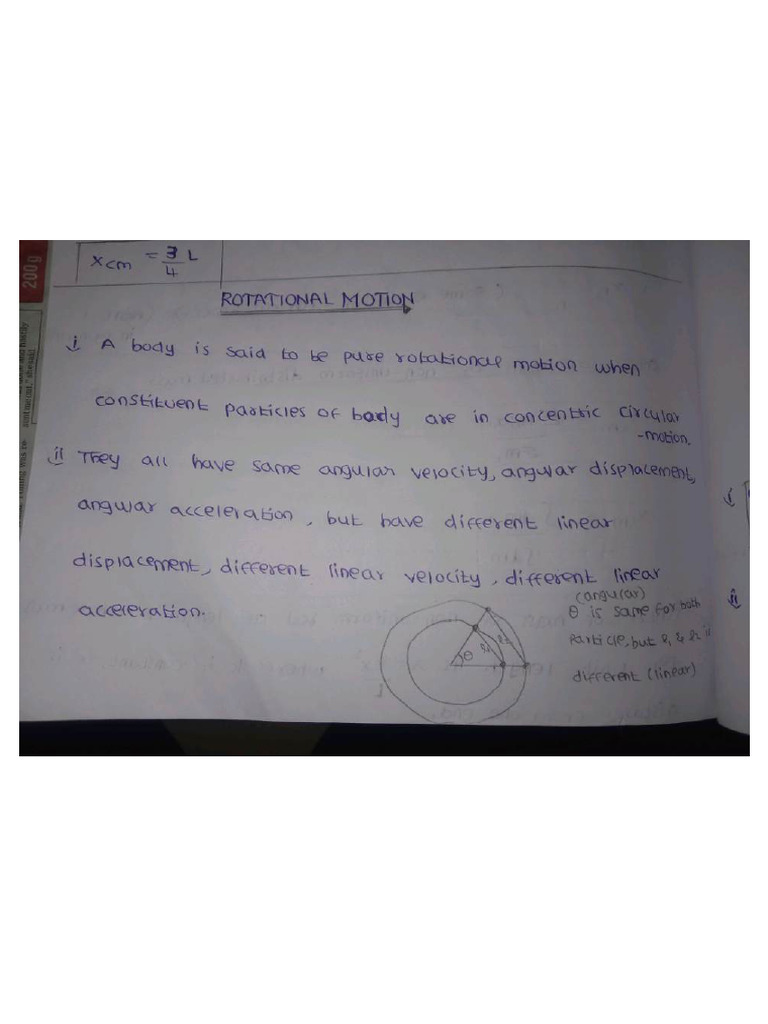 Physics Rotational Motion | PDF