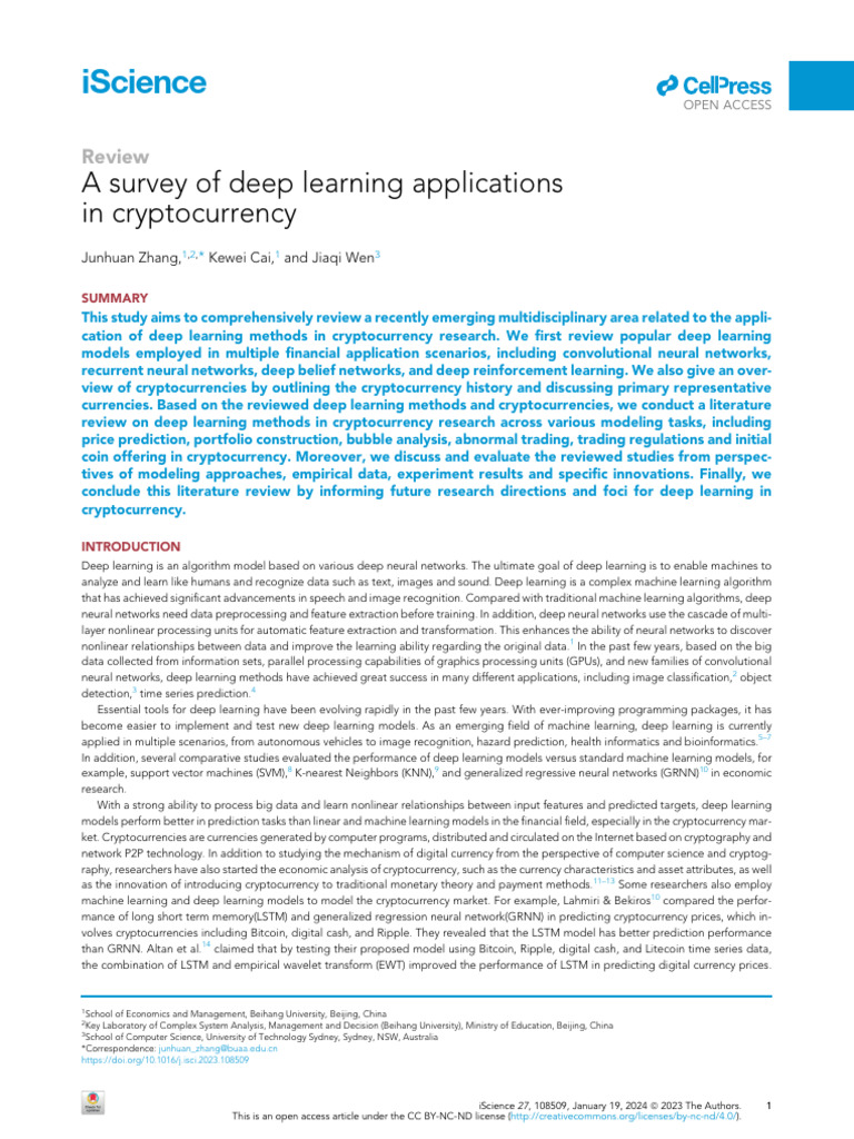 Deep Learning Trong Cryto | PDF | Deep Learning | Artificial Intelligence