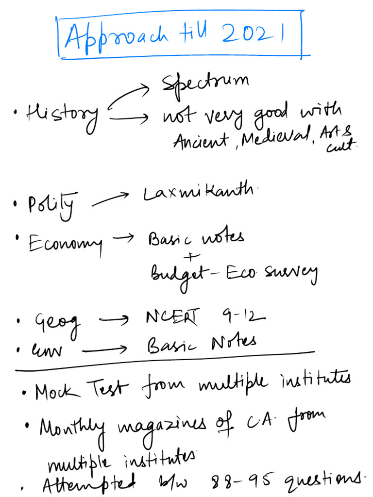 Short Notes Upsc | PDF