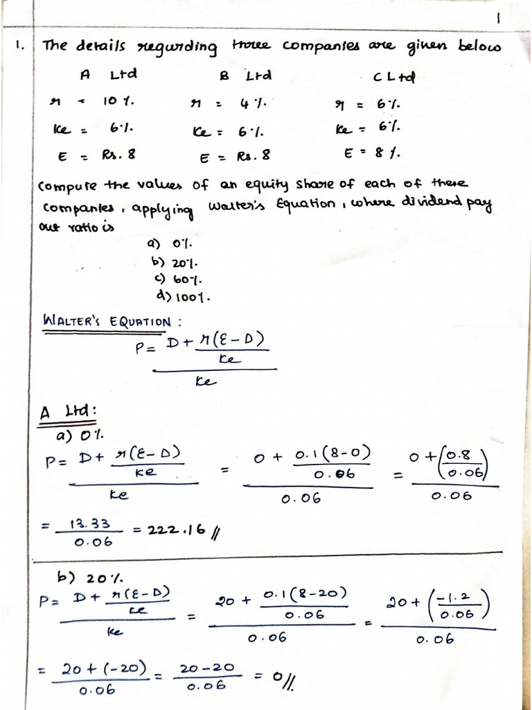 Cat 2 FM Assignment | PDF