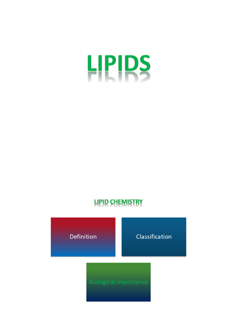 Overview of Lipids and Their Functions | PDF | Lipid | Fatty Acid