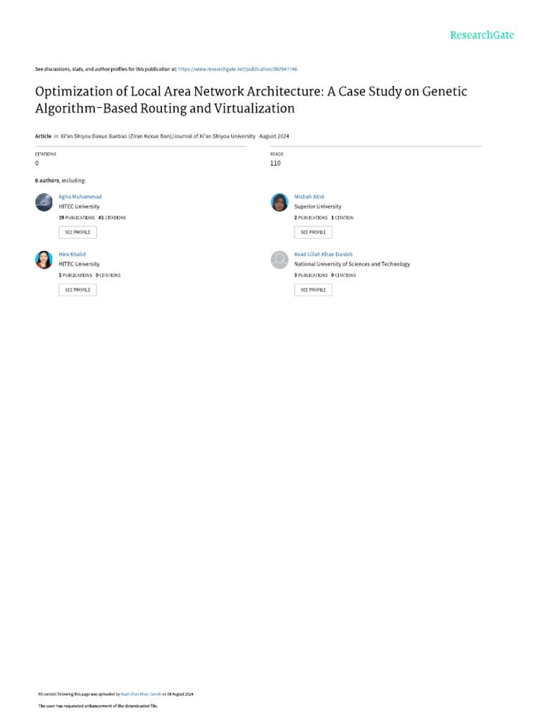 Optimization of LAN Architecture | PDF | Computer Network | Security