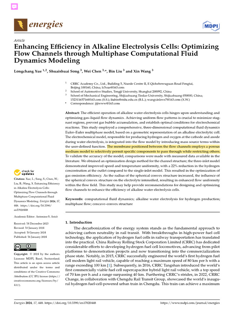 Enhancing Efficiency in Alkaline Electrolysis Cells Optimizing | PDF ...