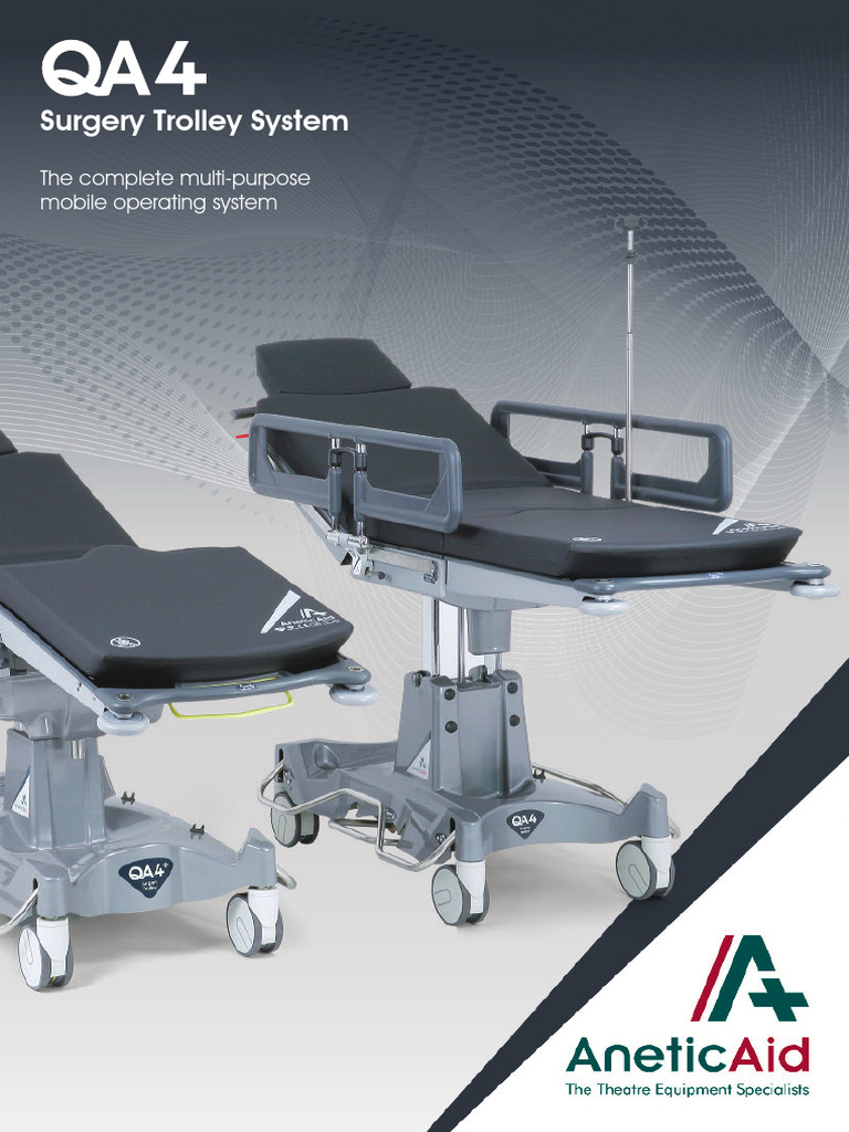 QA4 Surgery Trolley System Brochure | PDF | Mattress | Surgery