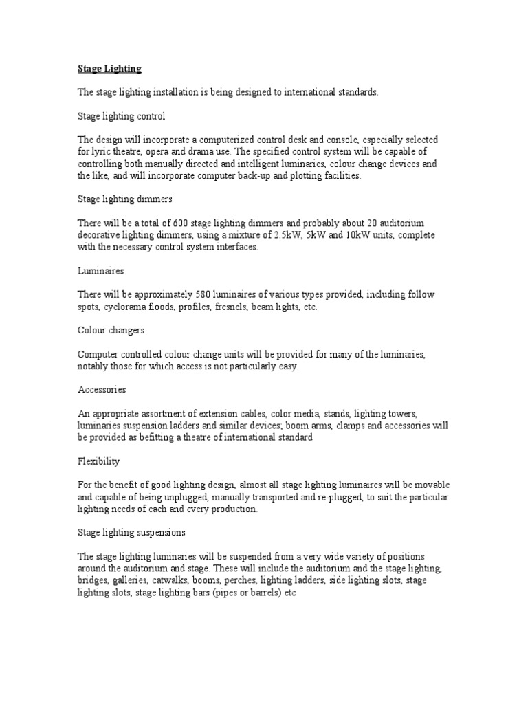 Design Concept Draft Old | PDF | Lighting | Light