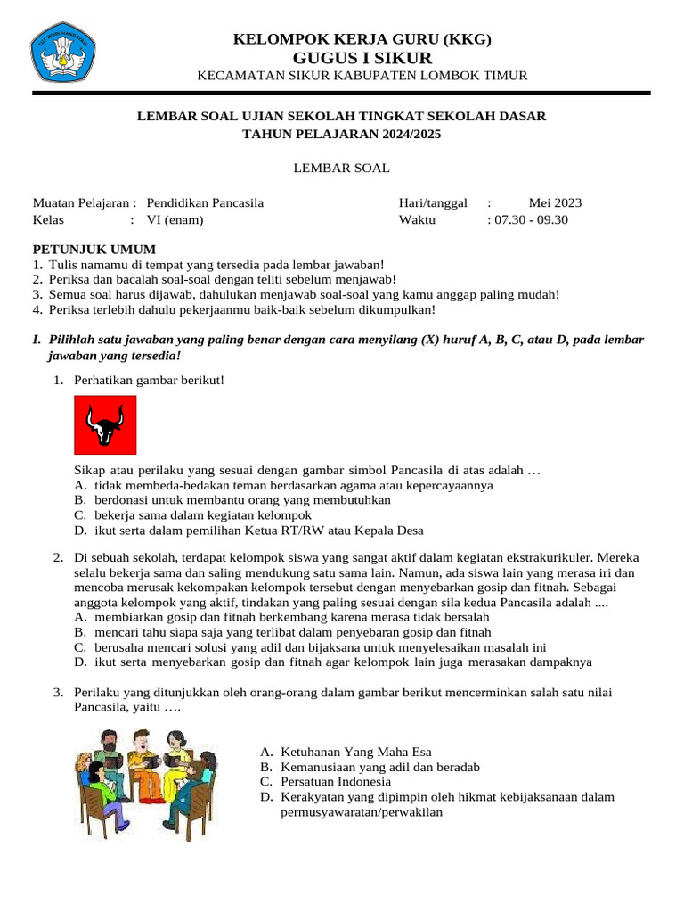 Pancasila dalam Pendidikan Karakter Siswa | PDF