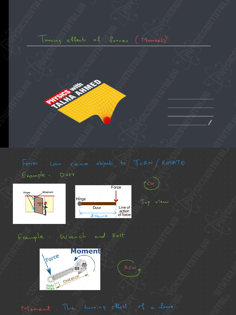 Turning Effects of Forces | PDF | Mechanics | Classical Mechanics