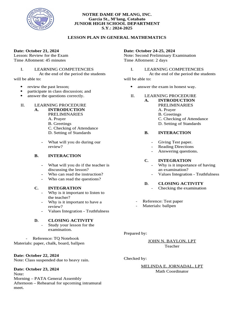 Review, Q2-Prelim Exam, Intrams | PDF