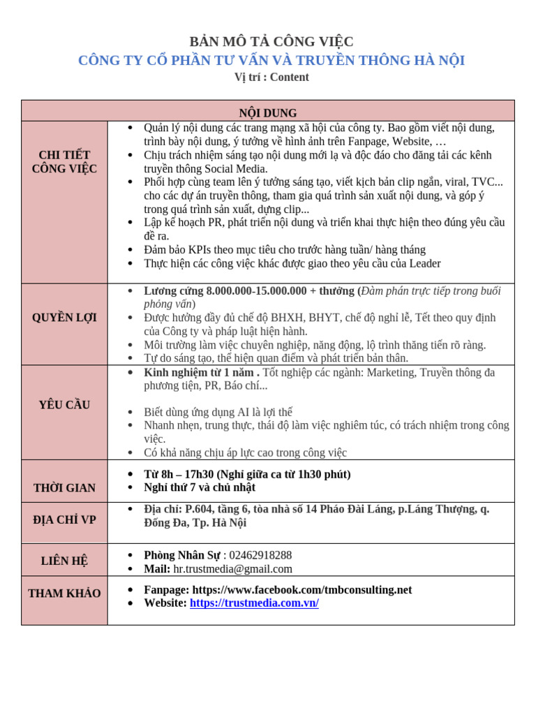 MTCV 2025 - JD Content | PDF
