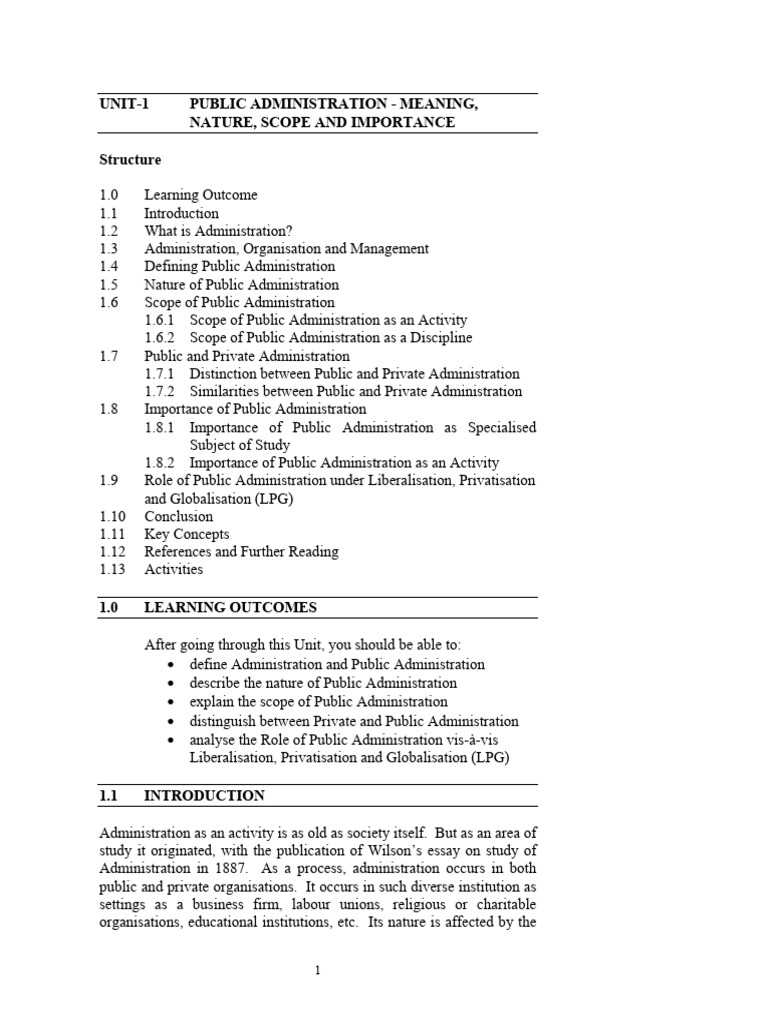 Understanding Public Administration Basics | PDF | Public ...
