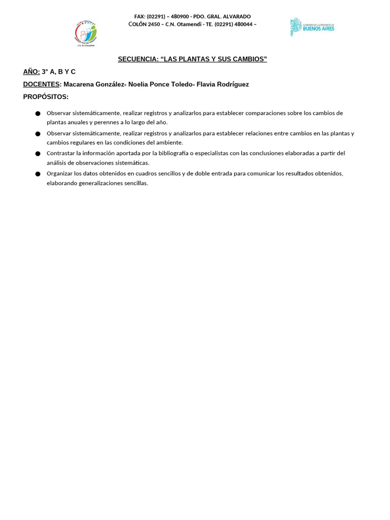 Secuencia de Cs Nat Plantas - Tercero | PDF | Plantas | Botánica