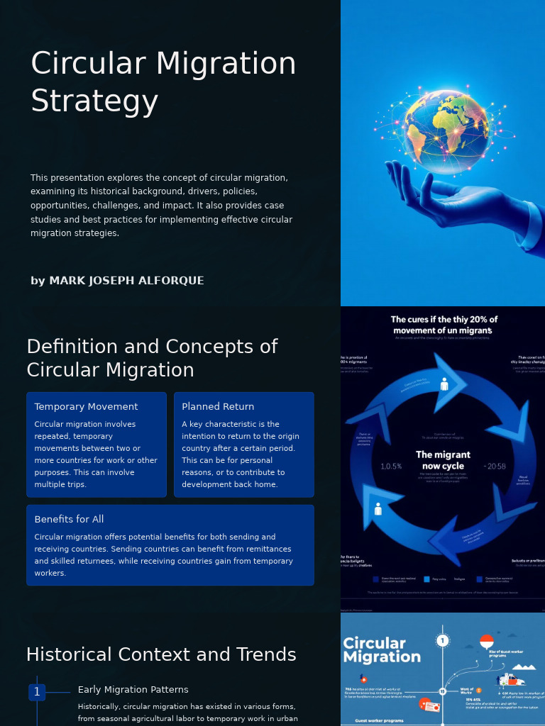 Circular Migration Strategy With Key References | PDF | Human Migration | Immigration