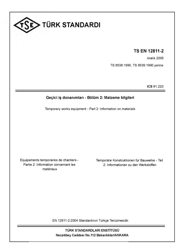 TS en 12811 2 | PDF