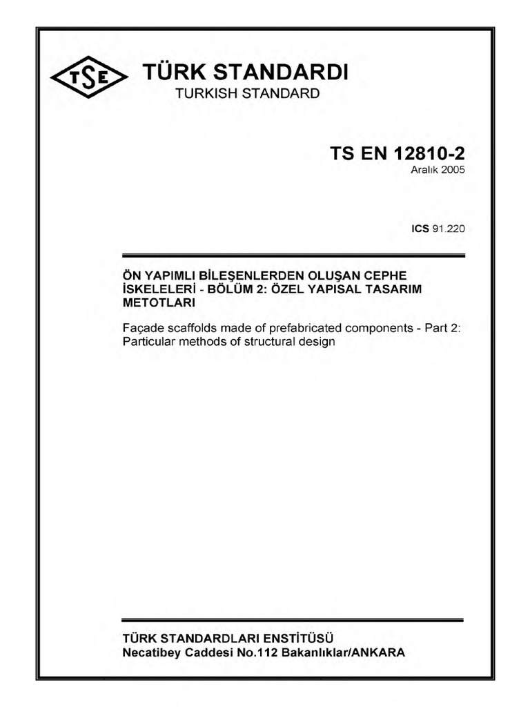 TS en 12810 2 | PDF