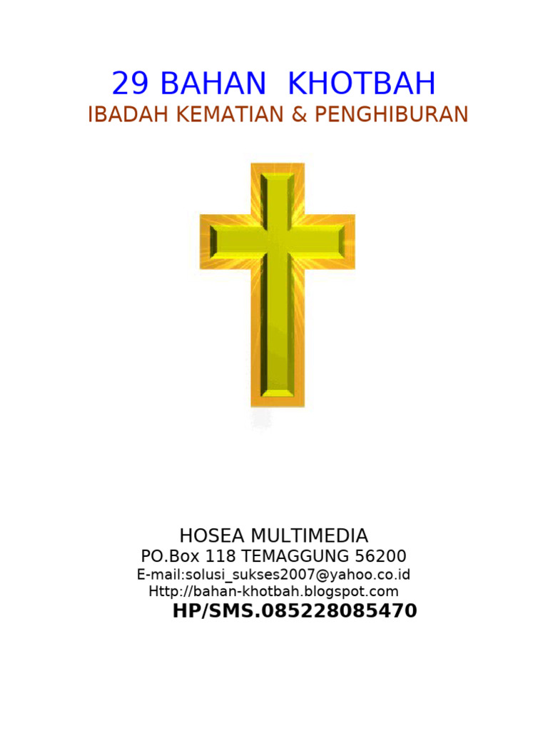 Bahan-Khotbah-Ibadah-Kematian-Dan-Penghiburan | PDF