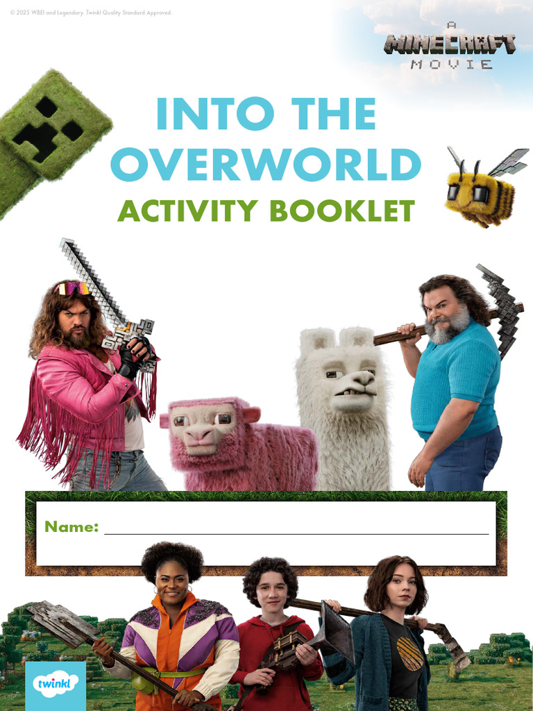 T TP 1739221503 A Minecraft Movie Activity Booklet Ages 5 7 Ver 1 | PDF