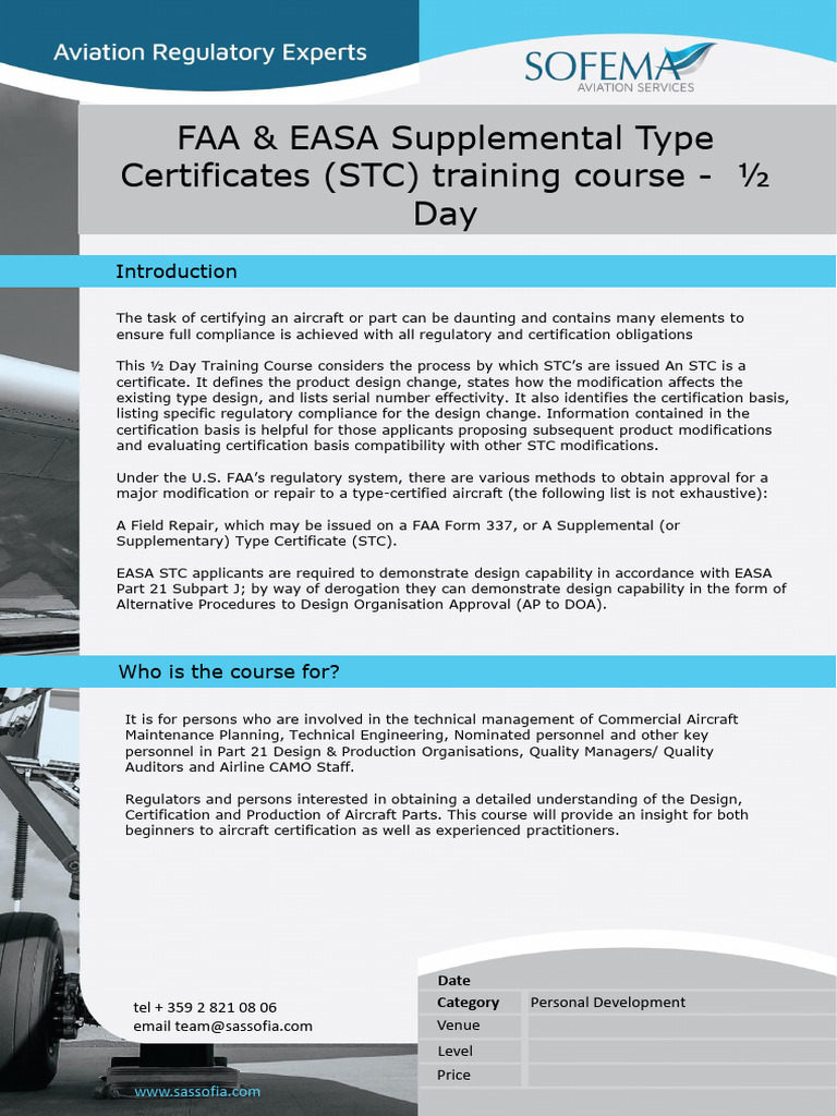 FAA__EASA_Supplemental_Type_Certificates_STC_training_course_½_Day-1 ...